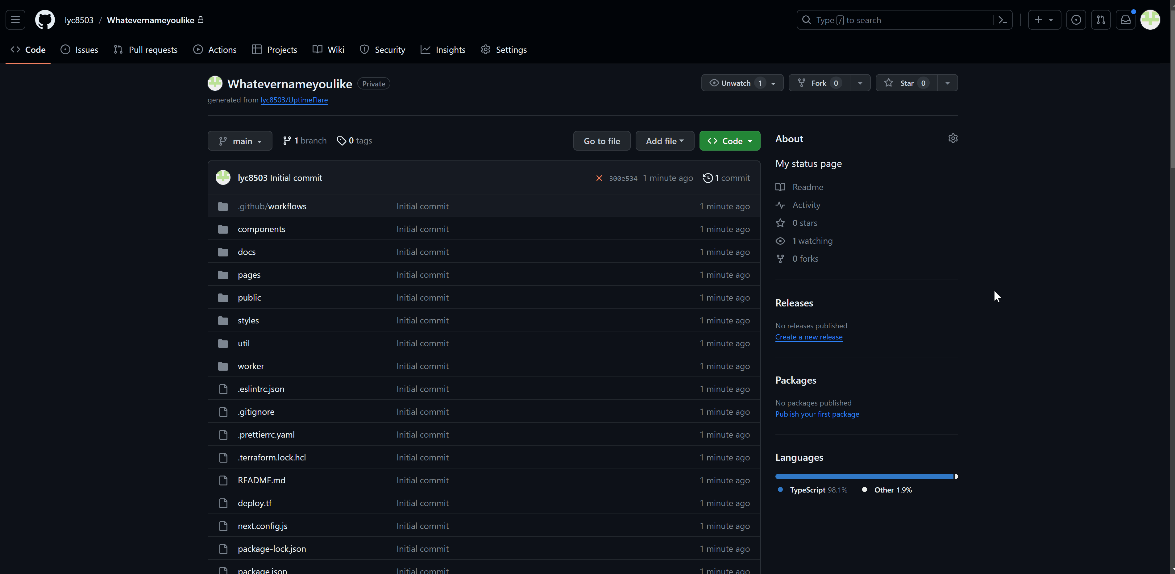 #教程 Uptimeflare: 无服务器探针